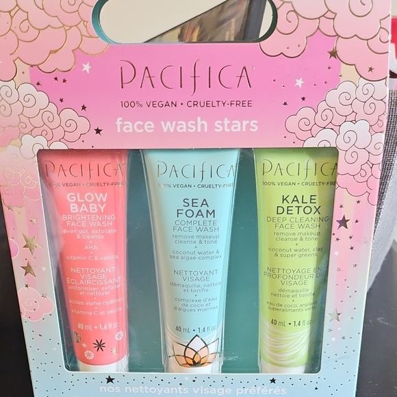 Pacifica | Skincare | Pacifica Vegan Face Wash Trio Pink Blue Green ...